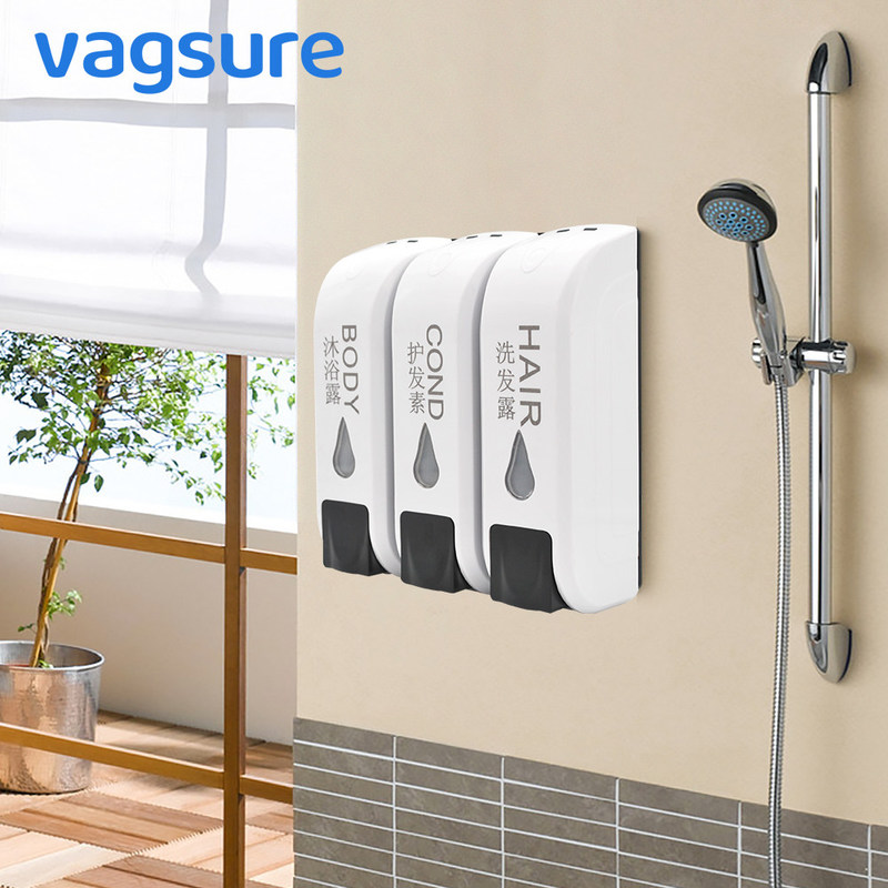 White Color Wall Mounted Liquid Soap Dispenser / Combined Wall Hung ...
