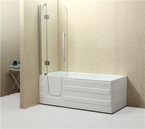Weight 65/78KG Corner Walk In Tub , Step In Bathtub With Tempered Glass ...