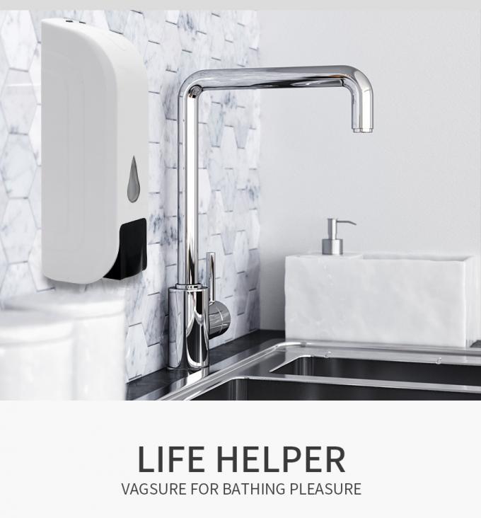 White Color Wall Mounted Liquid Soap Dispenser / Combined Wall Hung ...