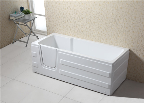 Weight 65/78KG Corner Walk In Tub , Step In Bathtub With Tempered Glass ...
